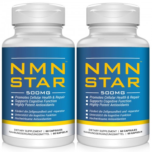 NMN MAX NMN Capsules with Maximum Strength- 500mg- High Absorption ...